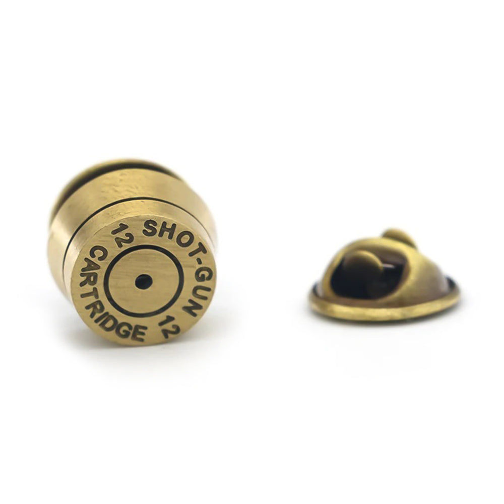 Shotgun Bullet Cartridge Brooch For Men - Bronze — That Bloke