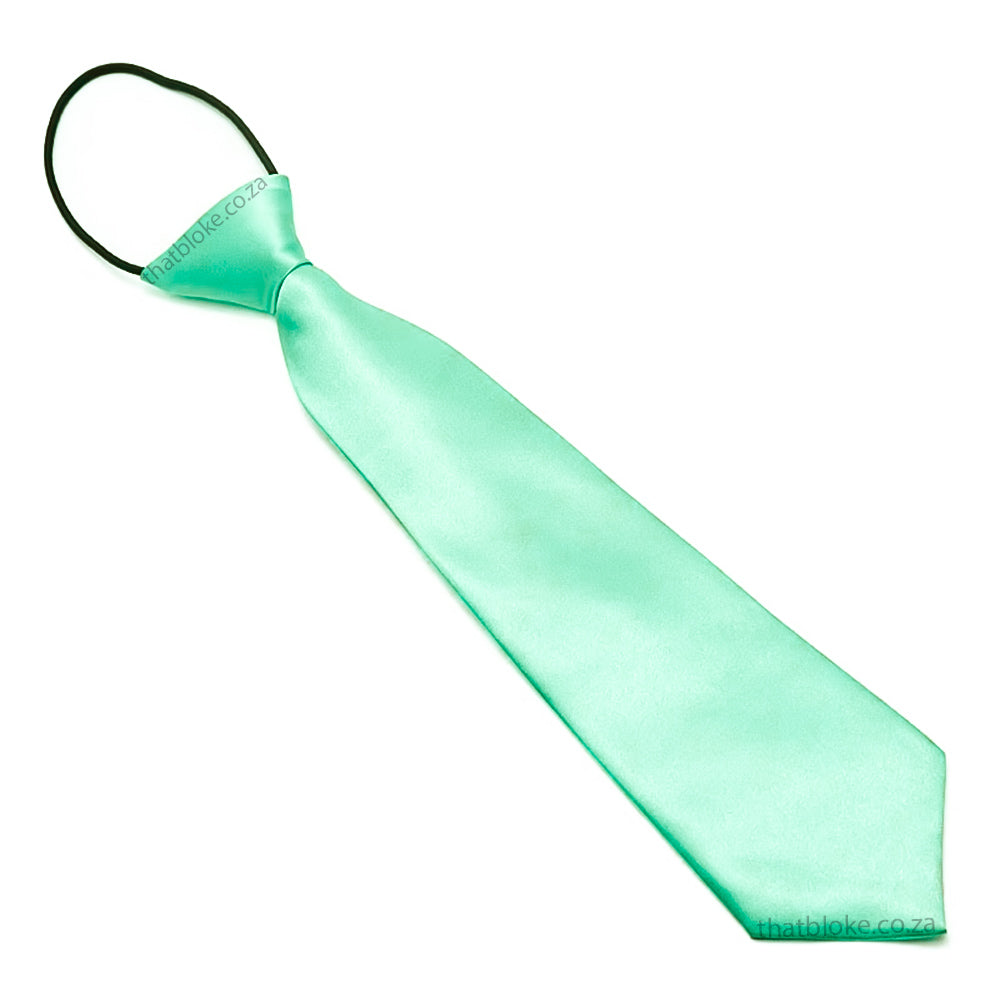 Light Mint Green Kids Neck Tie - Silky Polyester — That Bloke