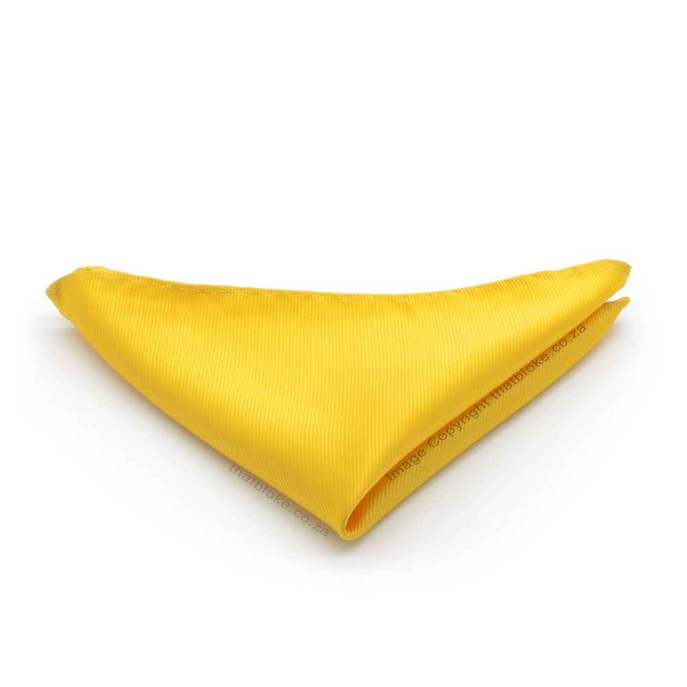 Yellow Pocket Square - Stripe Pattern — That Bloke