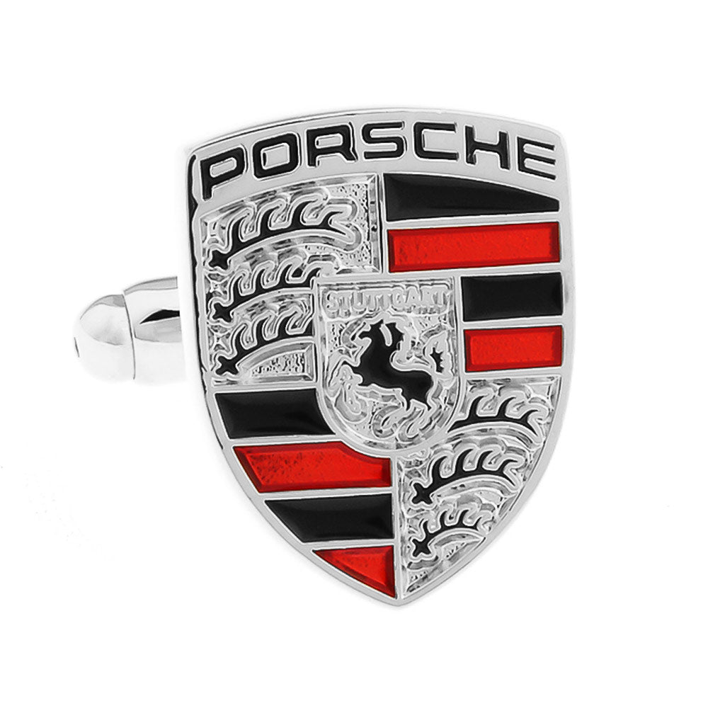 Porsche Cufflinks - Car Logo (Silver) — That Bloke