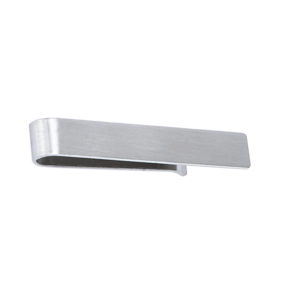 Short Tie Bar - Brushed Semi-Wide (Silver) — That Bloke