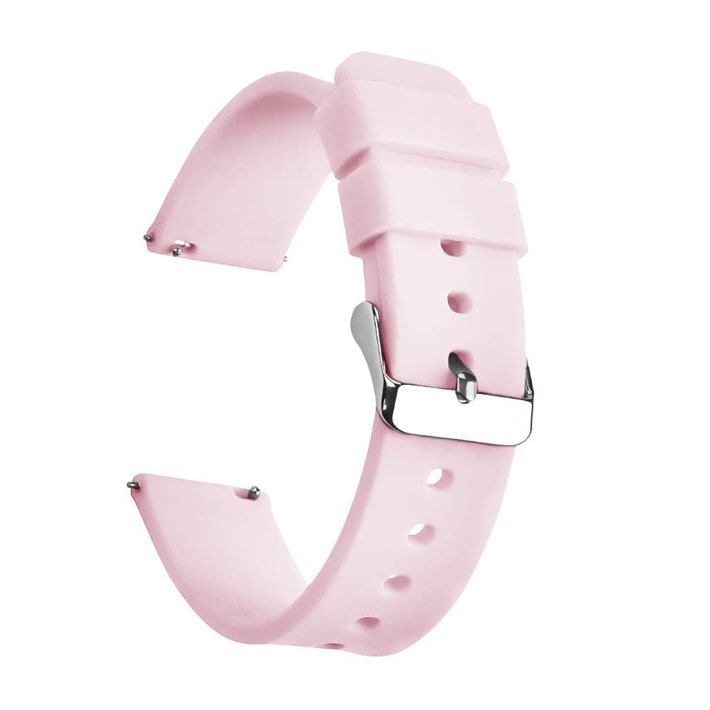 Watch Strap 22mm - Pink Light Pastella Smooth (Silicone Rubber) — That ...